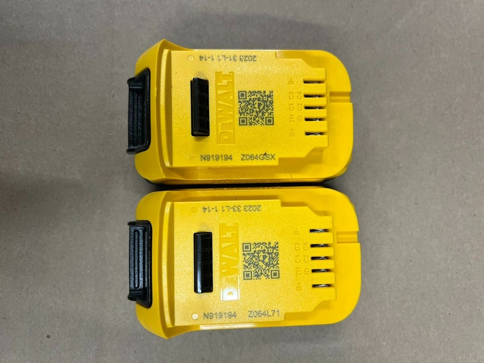 *2 Pack*Genuine Dewalt DCBP034-2 20 volt Powerstack 1.7 Amp Batteries 2 ...