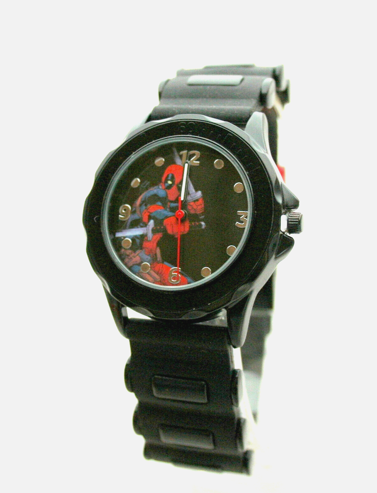 Marvel Comics DeadPool Logo Accutime Watch Women's New 2018 NOS Box | eBay