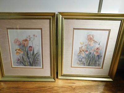 Pair Matched Framed Limited Edition Prints Pencil Signed Mary Bertrand ...