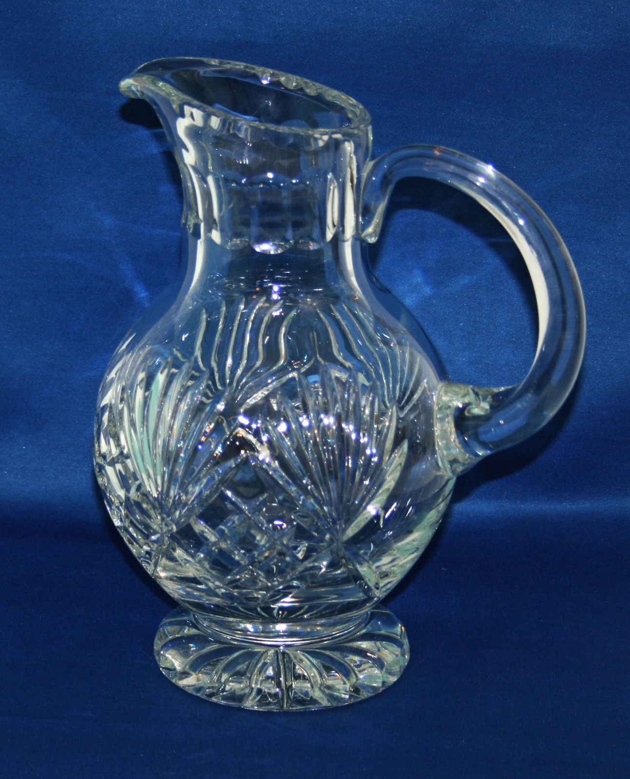 Vintage POLONIA Crystal Ball Pitcher Made in Poland Heavy 24 % Lead ...