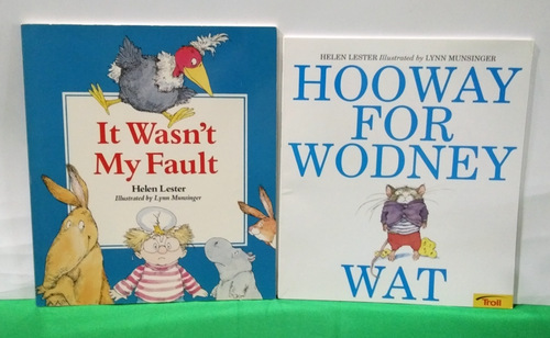 Helen Lester It Wasn't My Fault + Hooway For Wodney Wat - Paperback ...