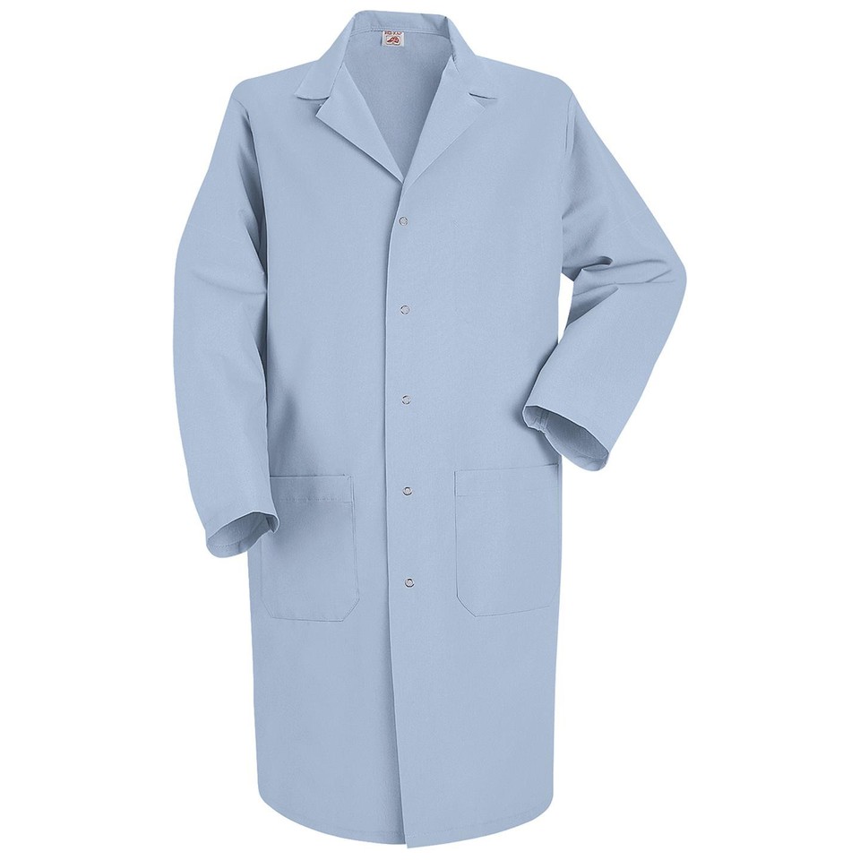 Red Kap Men's Red Kap® Lab Coat, Light Blue, Large | eBay