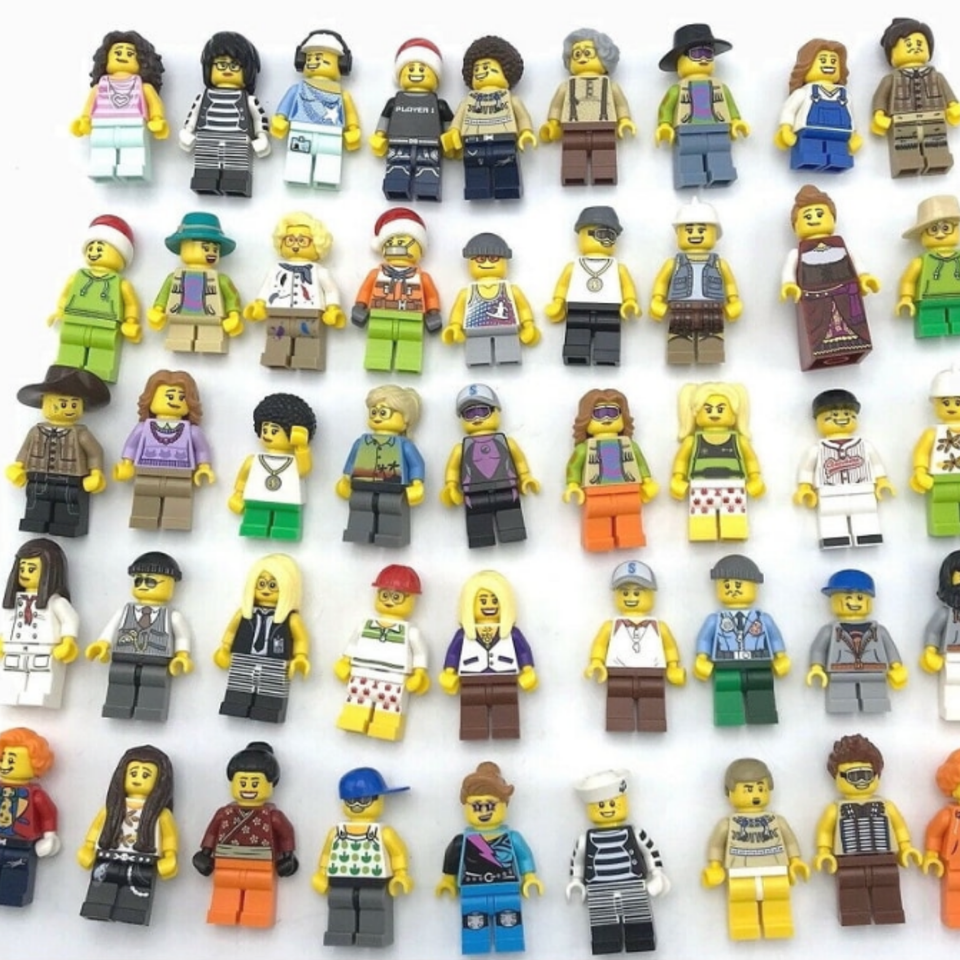 BULK LEGO Minifig Lot 100X Lego Minifigures Wedding Party Gift Lego ...