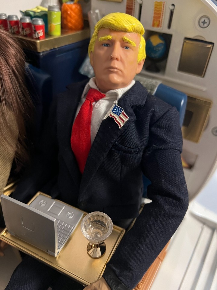 Trump Fan Gift Doll President Action Figure Barbie Plane Repaint Custom ...