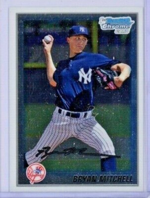 2010 Bowman Chrome #BCP118 Bryan Mitchell Rookie RC - New York Yankees - MINT | eBay