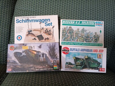 Lot Of 4 Military Model Kits | eBay
