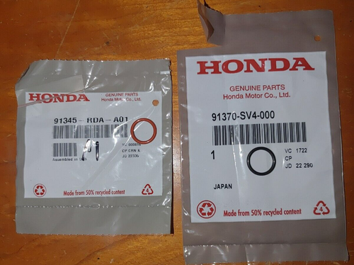 OEM HONDA ACURA POWER STEERING PUMP INLET & OUTLET O-RING SEALS NEW 2PC ...