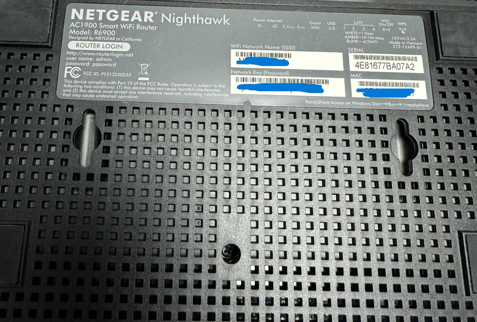 NETGEAR Nighthawk R6900 AC1900 Smart WiFi Gaming Streaming Router ...