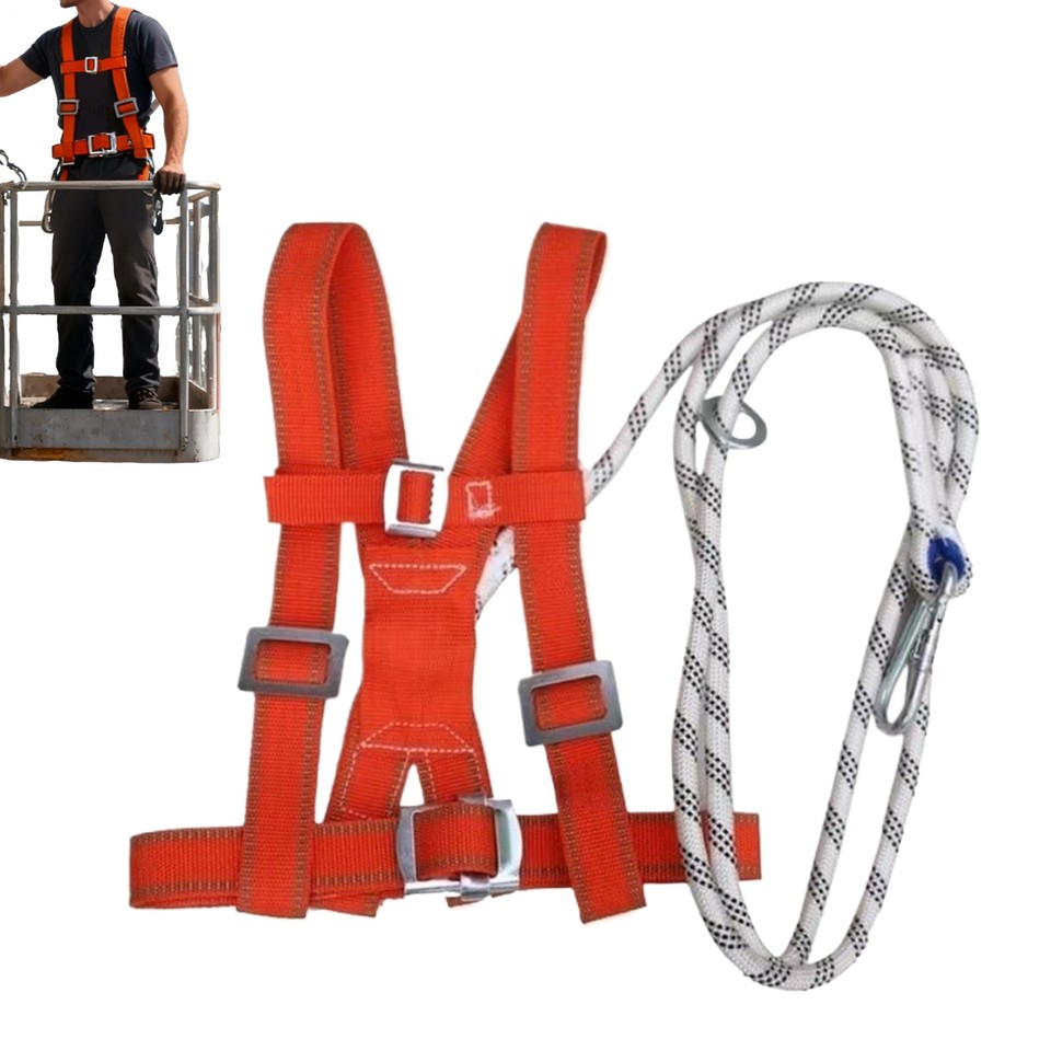 Safety Harness Adjustable Double-Strap Gear Safety Harness Fall ...