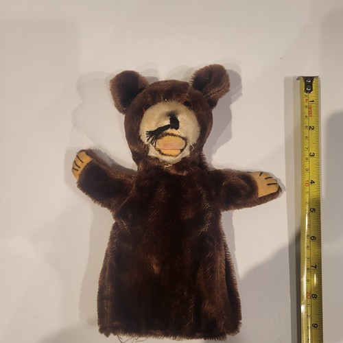 Vintage Brown Bear Hand Puppet | eBay