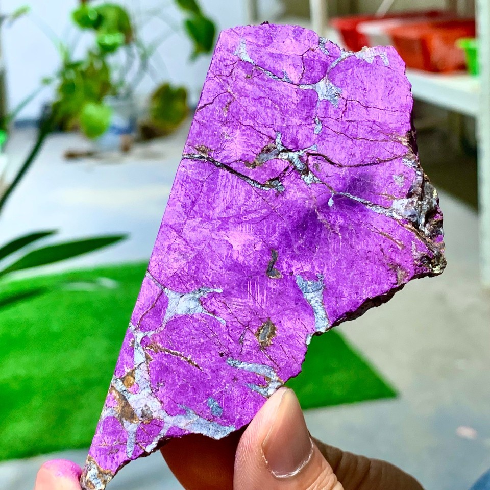 124G Namibia Natural Metallic Dark Purple Purpurite Piece Rough Rare ...