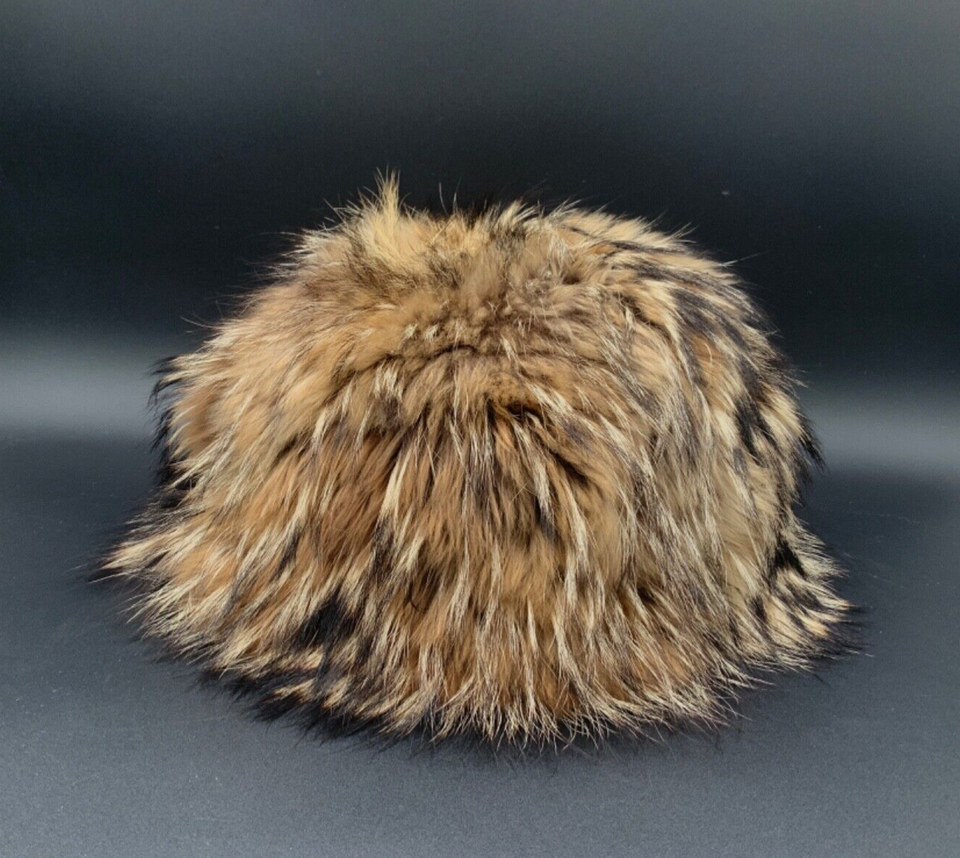 Vintage Handmade Real Fur Hat Warm Winter Ushanka Genuine Russian Cap ...
