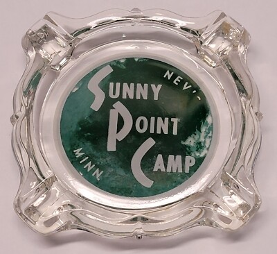 VINTAGE SUNNY POINT CAMP NEVIS MINNESOTA ASHTRAY BOY SCOUTS OF AMERICA ...