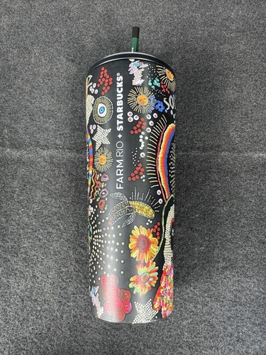 Starbucks X Farm Rio Tumbler Borogodo 24 Oz Graphic Print Colorful ...