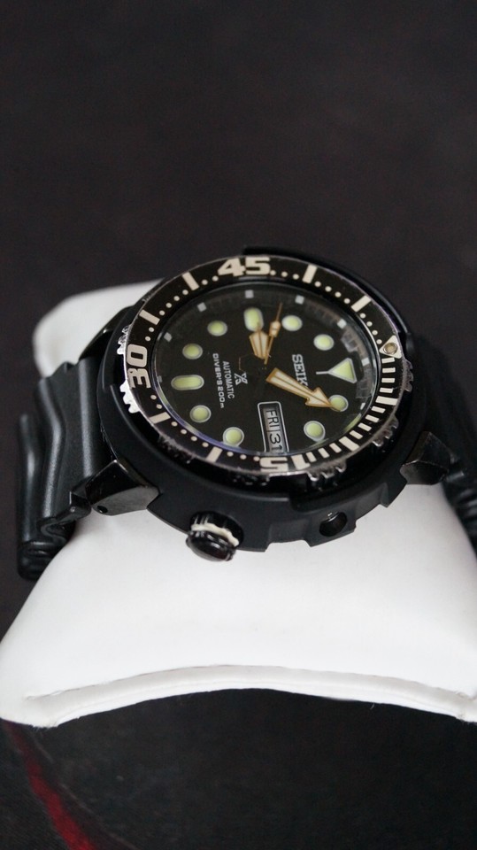 Seiko Prospex Automatic Diver 200M SRP231 K1 48mm Baby Tuna Watch Black ...