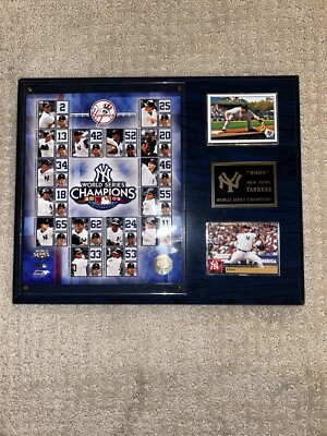 2009 World Series Champions Yankees 8x10 Wall Plaque MLB Authentic | eBay