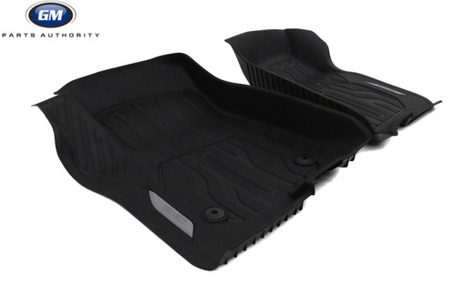 2019-2026 GMC Sierra Next Gen Front Floor Liners 84333604 Black w/ GMC ...