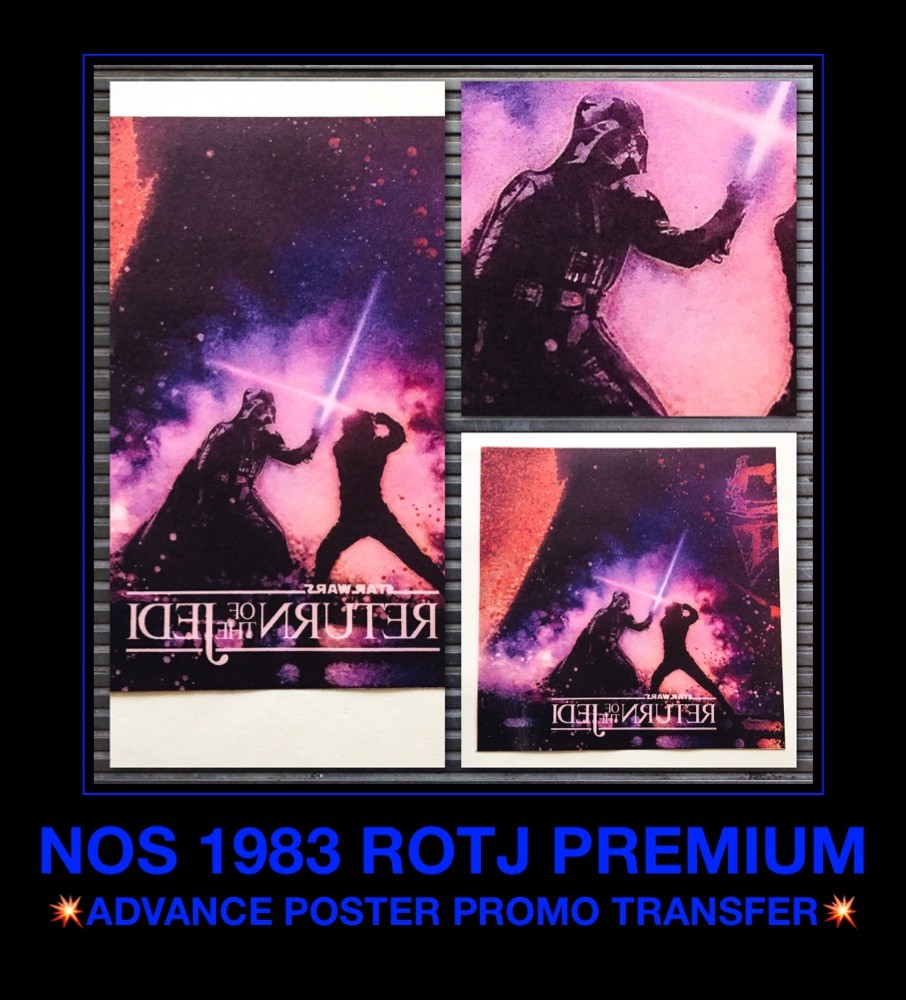 vTg Orig Star Wars RETURN Of The JEDI ROTJ Poster LUKE SKYWALKER t ...