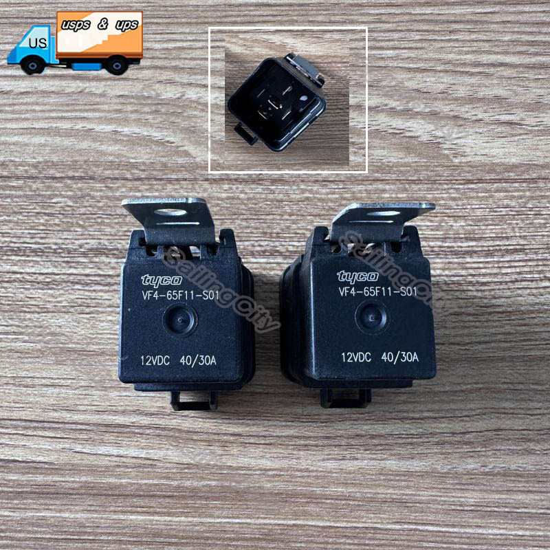 2PCS For TYCO VF4-65F11-S01 Automotive Power Relay 12VDC 40/30A 5-Pins ...
