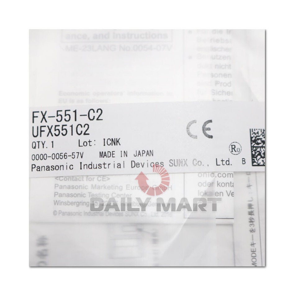 New In Box PANASONIC / SUNX FX-551-C2 Fiber Optic Sensor | eBay