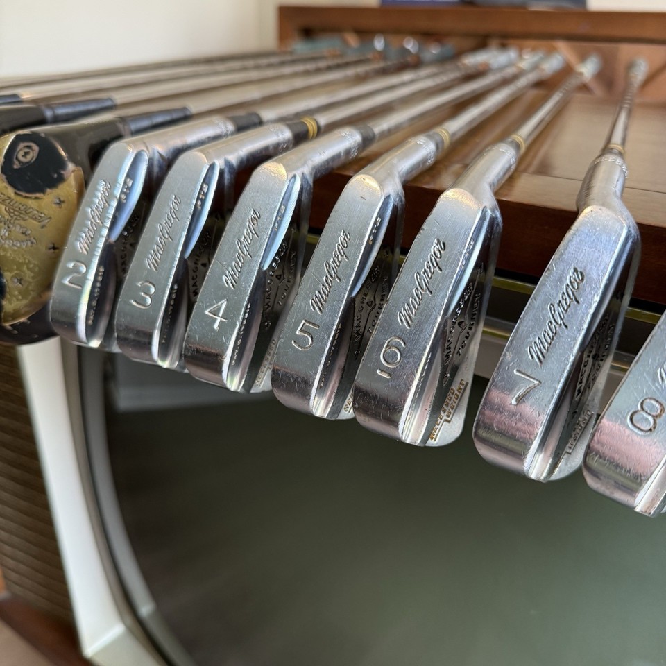 MacGregor Tourney PT2 2-9 Irons Velocitized Persimmon Wood Set Ben ...