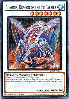 Gungnir, Dragon Of The Ice Barrier SDFC-EN044 Yu-Gi-Oh! Light Play 1st ...