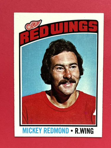 1976-77 TOPPS #243 MICKEY REDMOND DETROIT REDWINGS NRMT OR BETTER (READ ...
