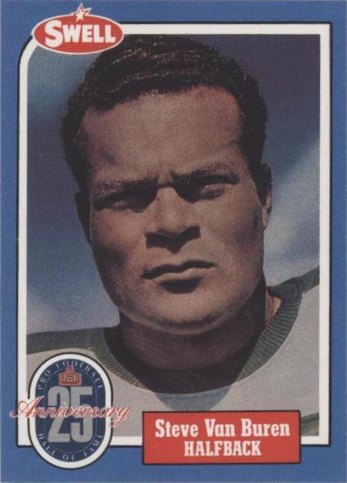 1988 Swell Football Greats Hall of Fame Steve Van Buren #122 for sale ...