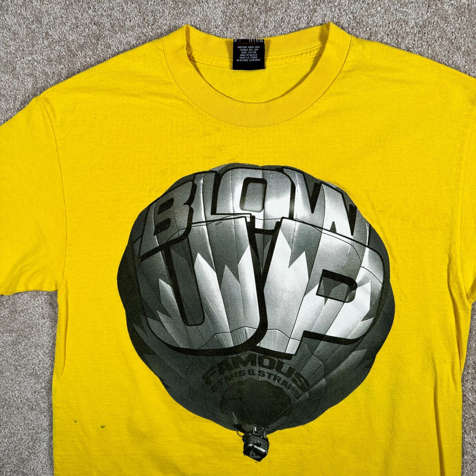 2000s Y2K Famous Stars and Straps Blow Up Yellow Hot … - Gem