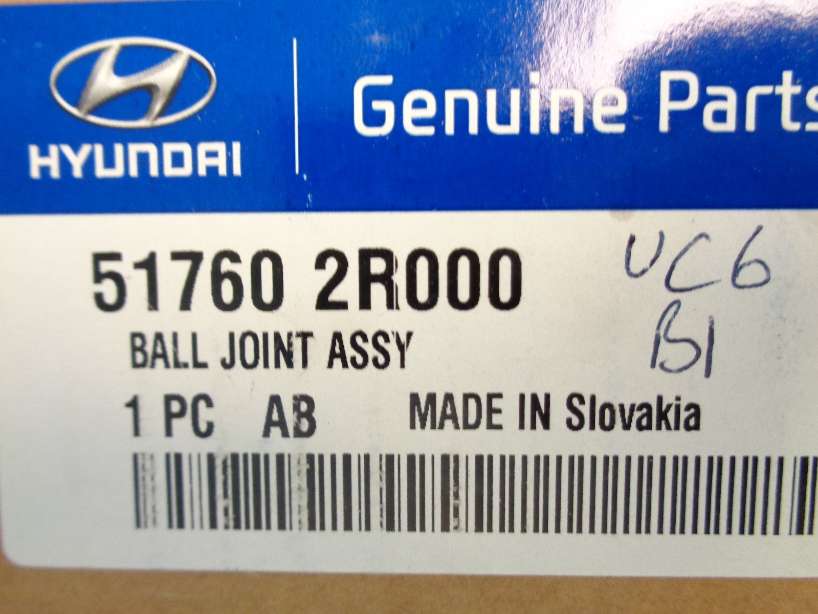 GENUINE HYUNDAI i30 i30CW Front Axle - Ball Joint Assy - 517602R000 | eBay