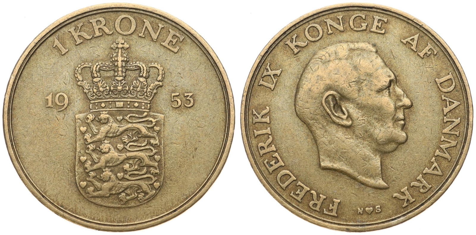 Dänemark - Denmark 1 Krone - Kroner 1925-1958 - verschiedene Jahrgänge ...