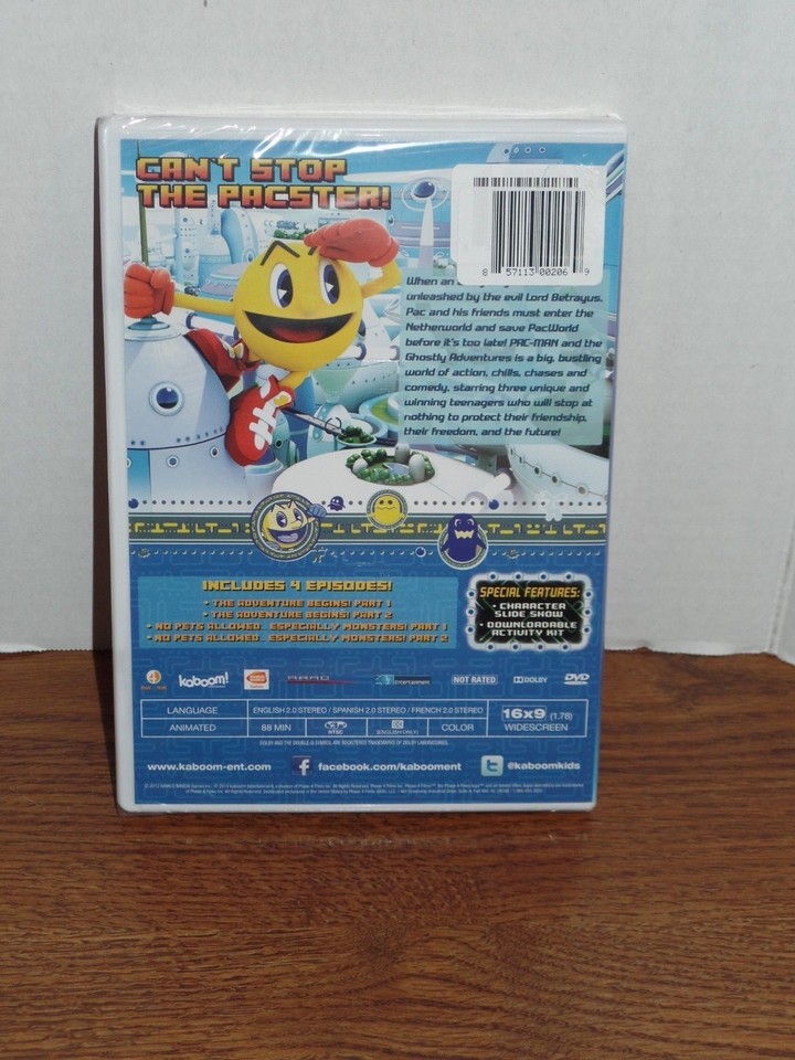 Pac-Man And The Ghostly Adventures Dvd Pac Is Back NEW Cartoons Kids TV ...