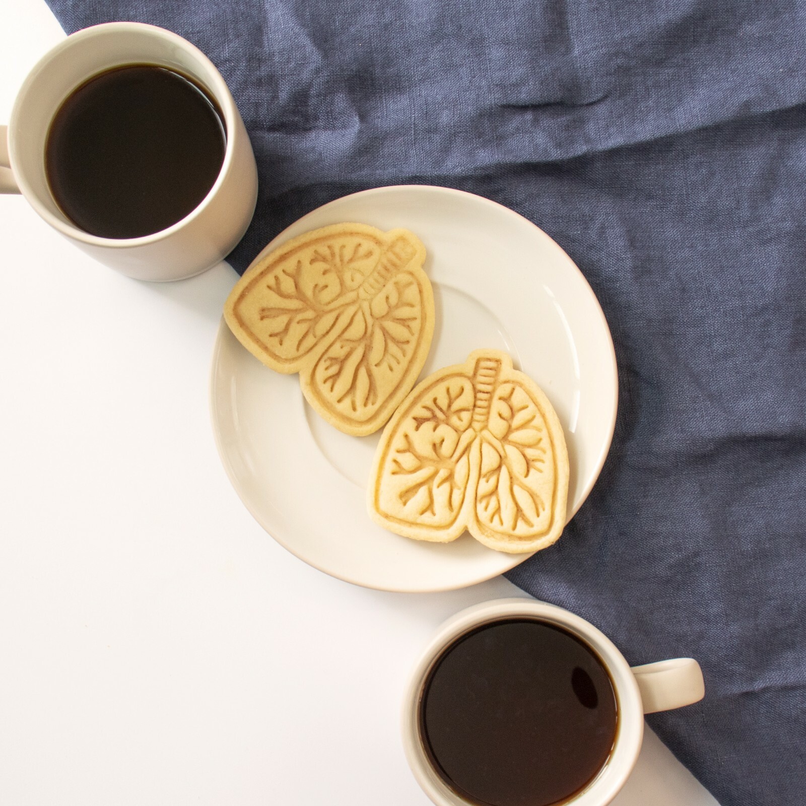 Anatomical Human Lungs cookie cutter |lung biscuit cancer awareness ...