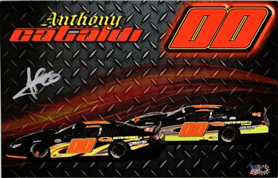 NASCAR Racing Driver Card Anthony Cataldi Signed Autographed 6"x9" Card ...