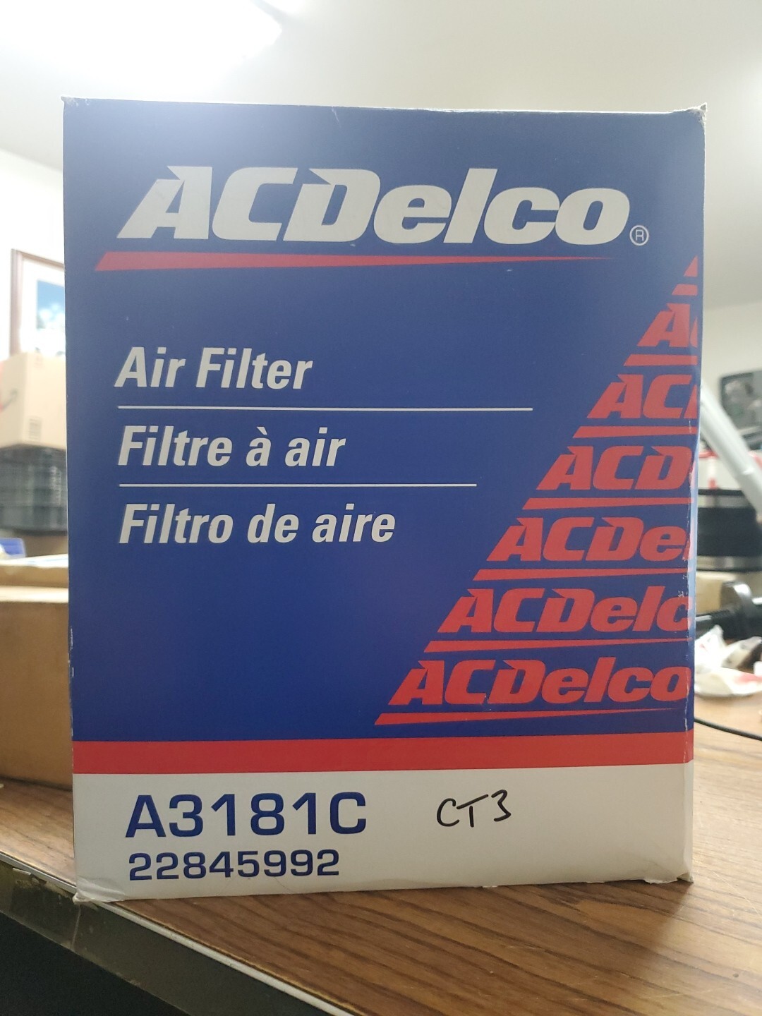 AC-DELCO A3086C - Air filter cross reference