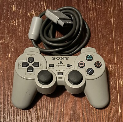 Sony PlayStation 1 PS1 Video Game Wired Controller Dual-Shock Genuine ...