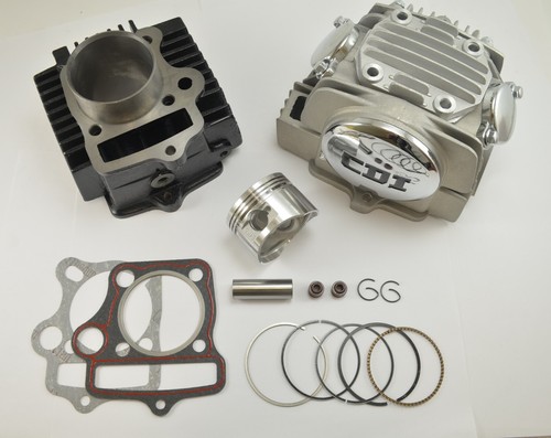 125cc Cylinder & Piston Kit 54mm Bore Fits Apollo CRF Lifan Engine ATV ...
