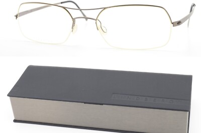 Lindberg Glasses Frame Model 3002 50-18 145 Col. 10 Strip Titanium ...