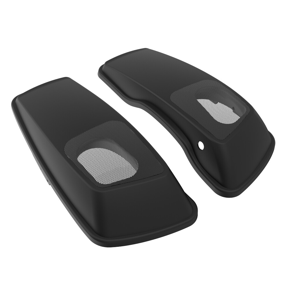 Denim Black 6x9" Saddlebag Speaker Lids Audio Cover For Harley Touring ...