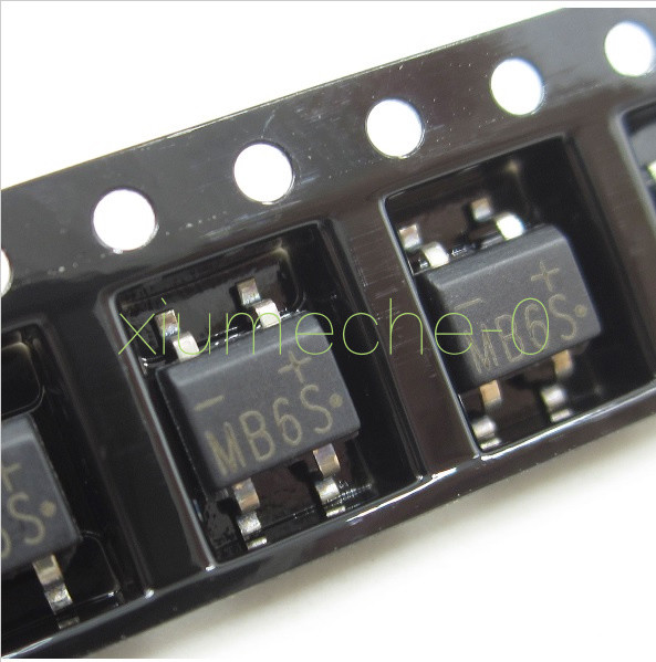 50PCS Sop-4 Mb6s Rect Bridge 600V 0.5A Diy IC Develope New | eBay