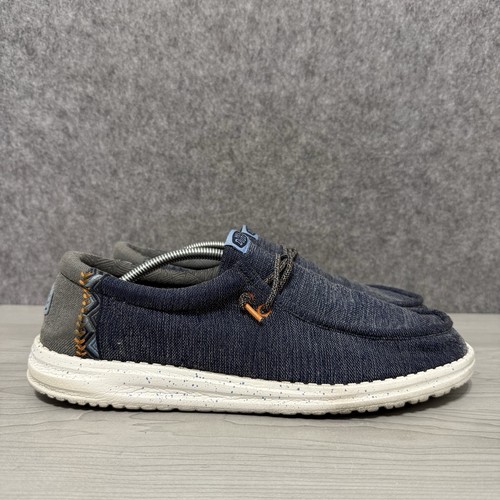 Hey Dude Wally Coastline Men’s 14 Blue Casual Comfort Slip-On Shoes | eBay