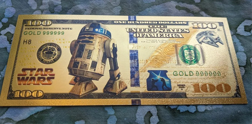 R2-D2 Gold Foil Novelty Collectible Banknote Star Wars – Great Gift! | eBay