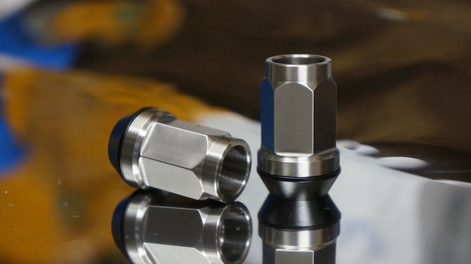 20x 12x1.5 12x1.25 1/2-20 Titanium Wheel Lug Lugs Nut Nuts Floating 60 ...
