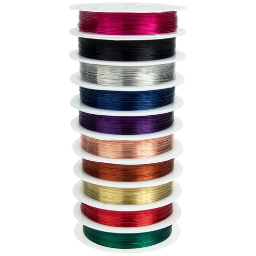 10 Rolls Beaded Copper Wire for Jewelry Making Wrap Strings Beading | eBay