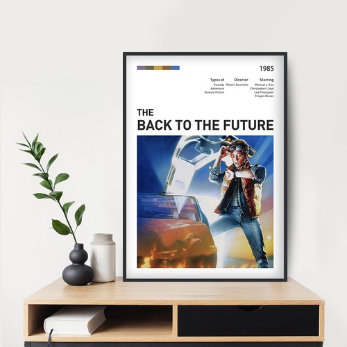 Back to the Future (1985) Movie Poster 20x30" 24x36" Custom Canvas ...