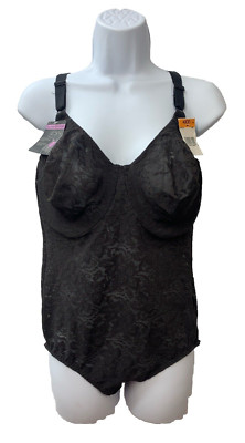 Bali Women's Shapewear Lace 'N Smooth Body Briefer Black Size 40DD ...