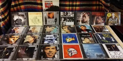 Lot de 26 CD de Jacques BREL (dont 1 double et 1 quintuple album) | eBay