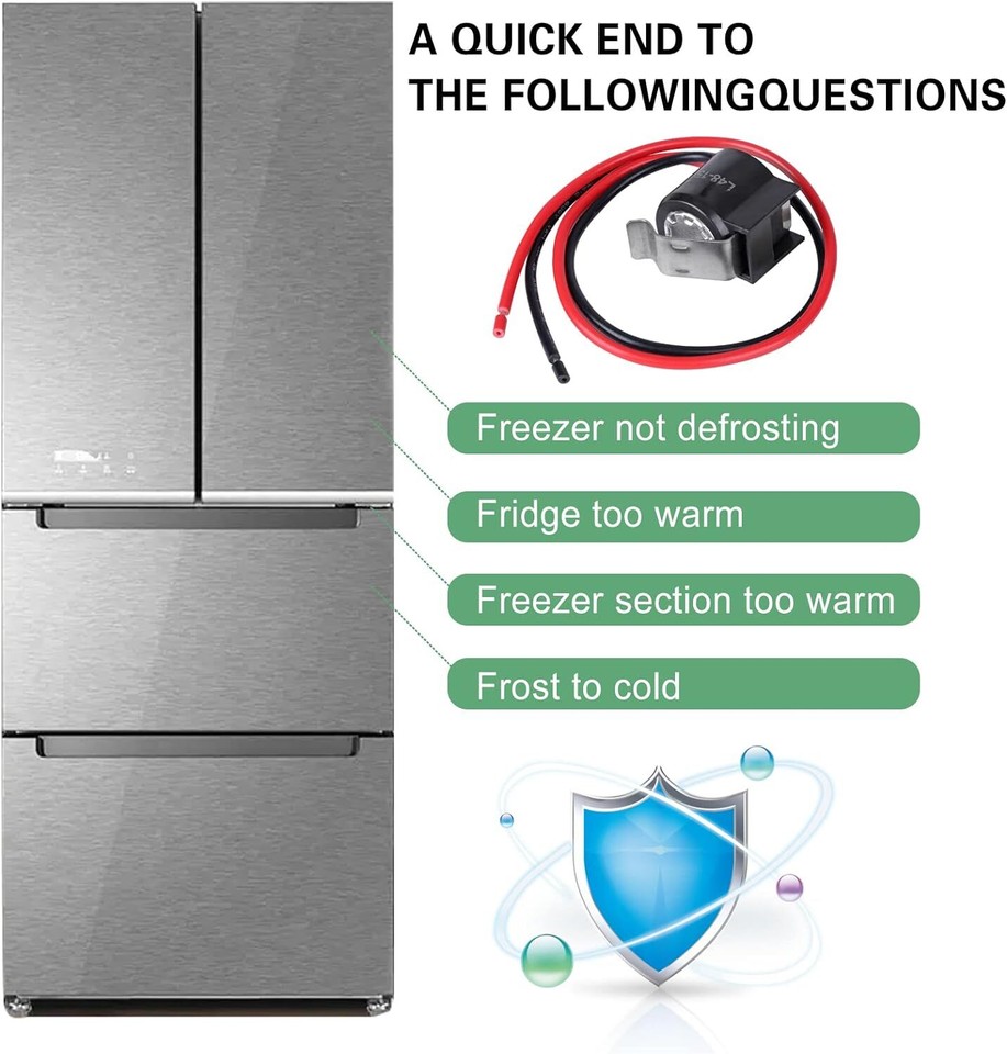 Refrigerator Bi-metal Defrost Thermostat W10225581 for Whirlpool ...