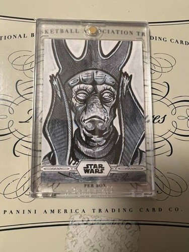 Topps Star Wars Nute Gunray Sketch Card Artist Autograph Kelly Baber | eBay