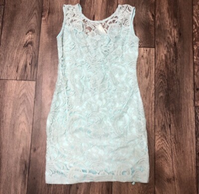 NWT Solution Girls Teal Lace Dress | eBay